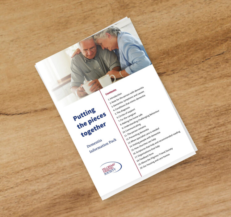 Dementia Information Pack | Pilgrims’ Friend Society