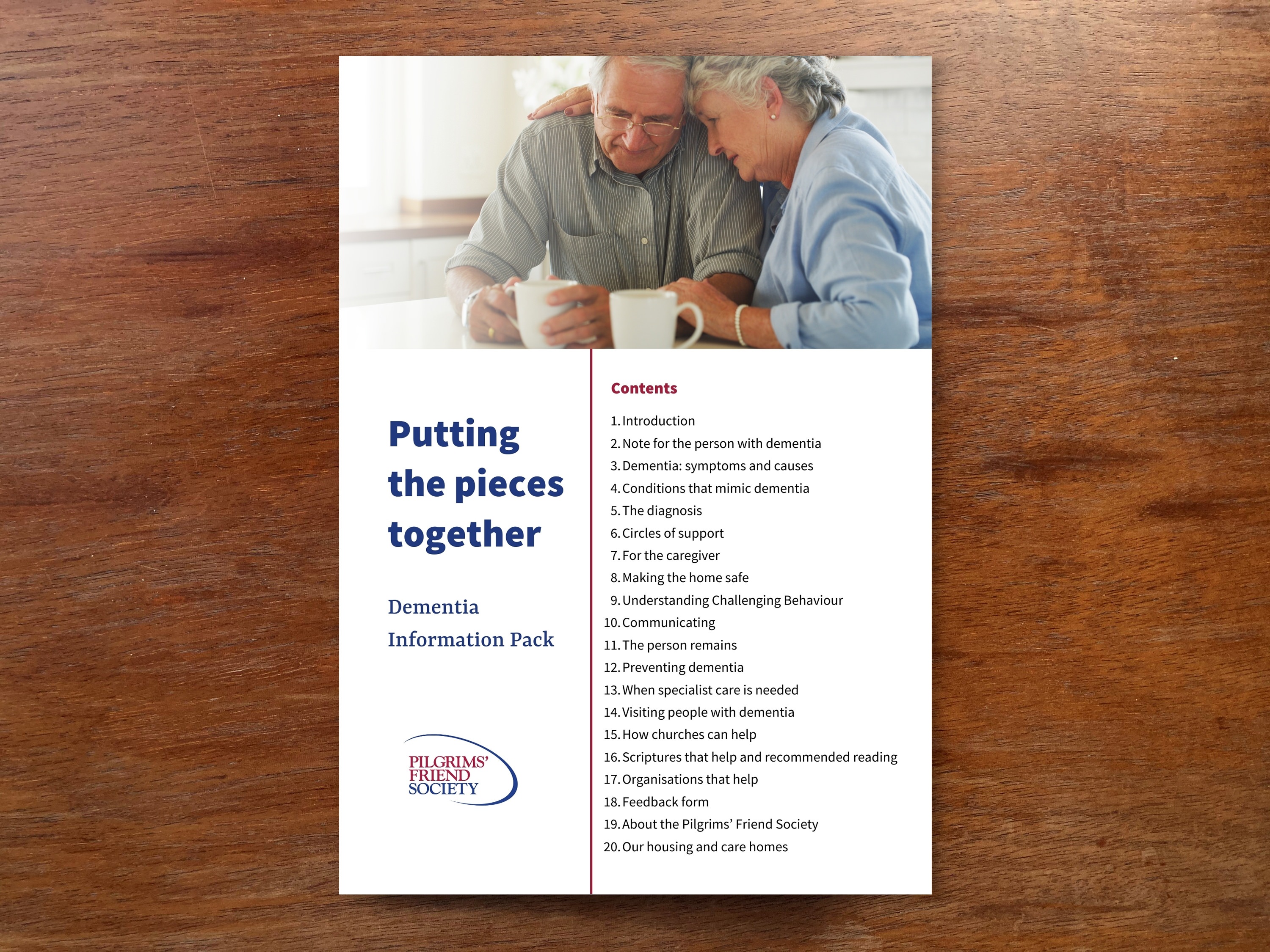 Dementia Information Pack | Pilgrims’ Friend Society